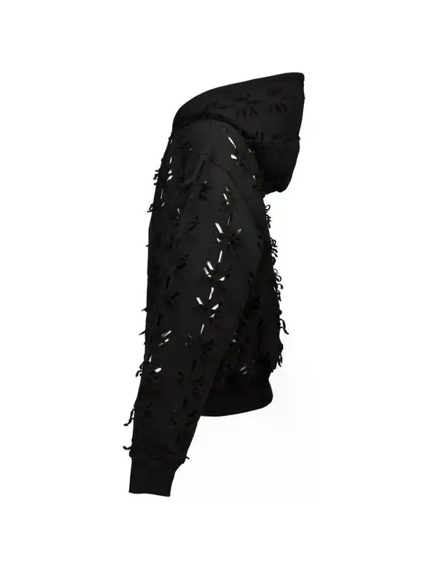 JUNTAE KIM Laser-cut Cotton Hoodie