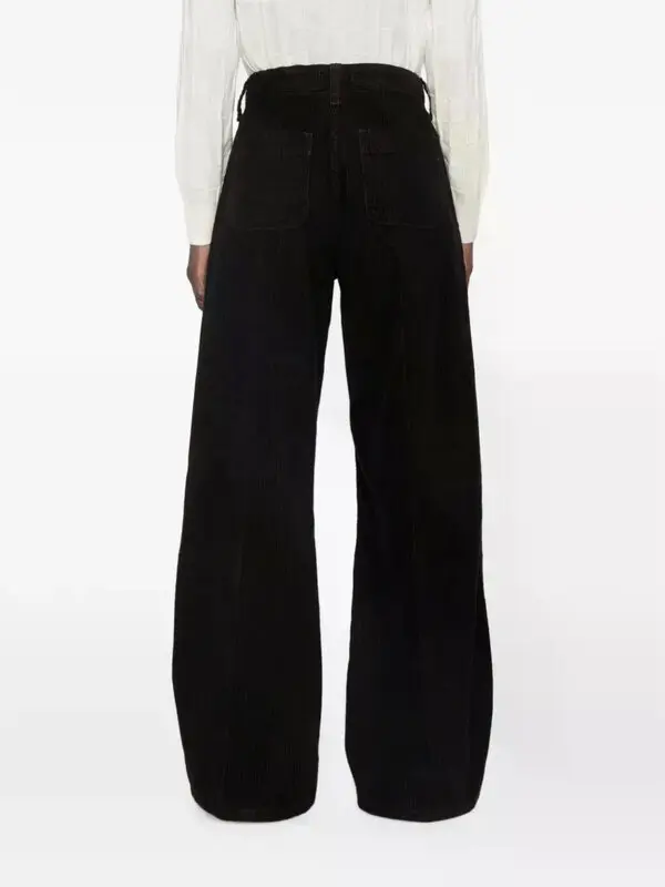 Sandro Corduroy Wide-leg Trousers