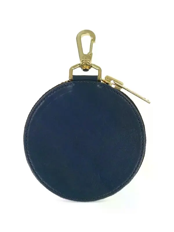 BLACK MEANS Embroidered Leather Coin Case