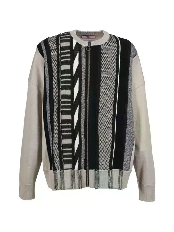 Martine Rose Multi-stripe Zip-up Cardigan
