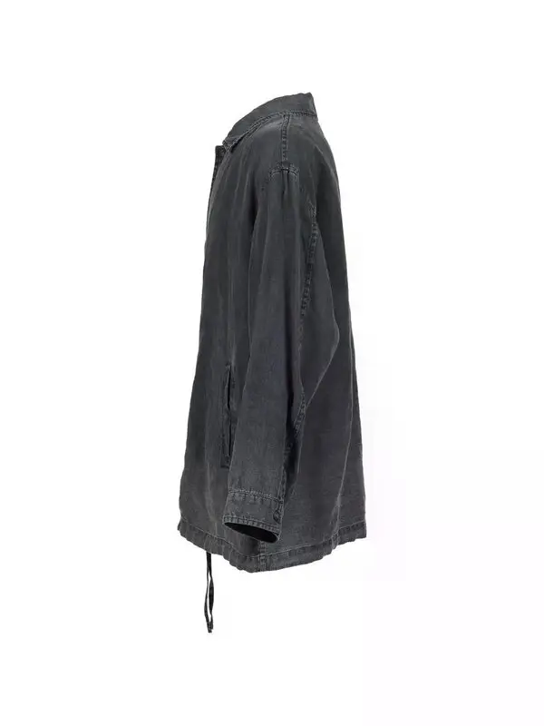 PORTER CLASSIC Linen Coach Shirt Jacket