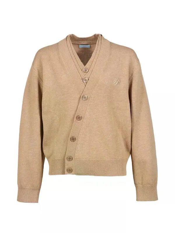 3.PARADIS Layered-collar Embroidered Cardigan