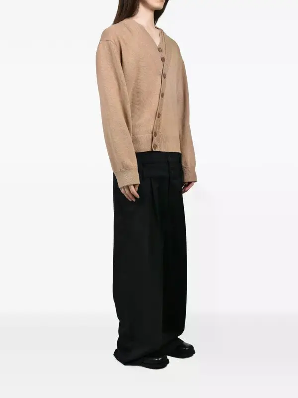 3.PARADIS Layered-collar Embroidered Cardigan