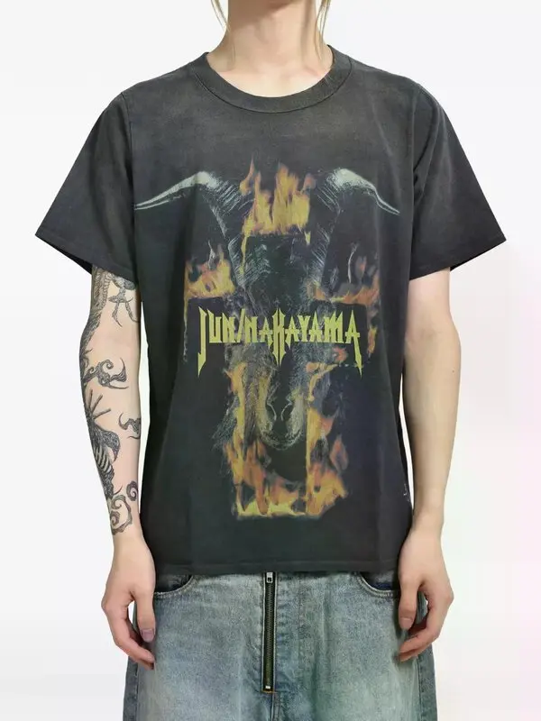 JUN/NAKAYAMA Goat Graphic-print T-shirt