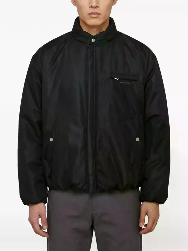 WOOYOUNGMI Logo-print Zip-up Bomber Jacket