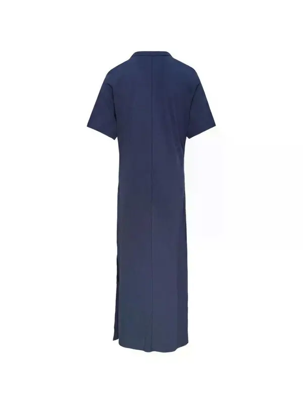 Rag & Bone Knot-detail Side-slit Midi Dress - Blue
