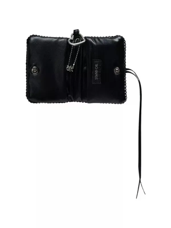 STAND OIL Memory Fluffy Logo-embroidered Wallet-style Keyring