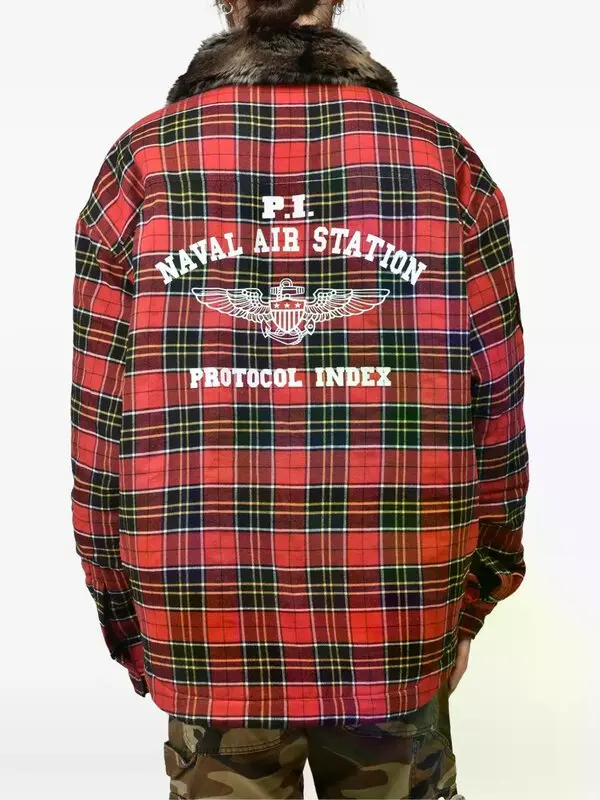 PROTOCOL INDEX Plaid-check Shirt Jacket