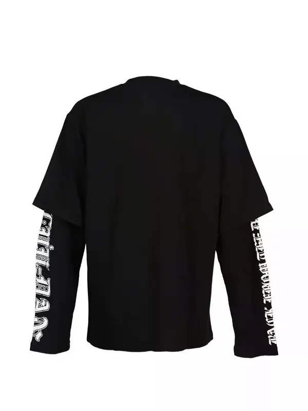 LỰU ĐẠN Layered-design Graphic-print T-shirt