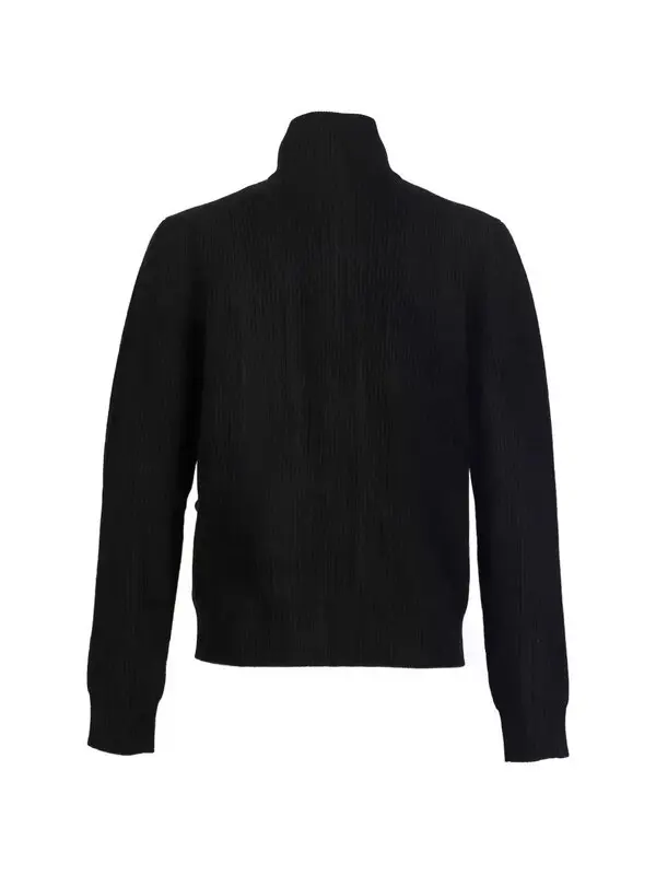 Vetements Logo-embroidered Zip-up Sweater