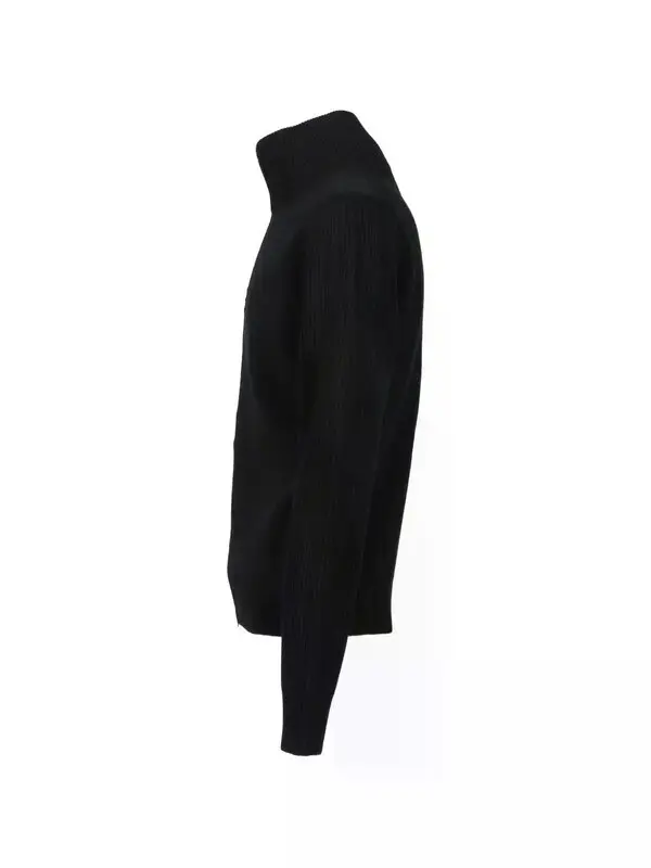 Vetements Logo-embroidered Zip-up Sweater