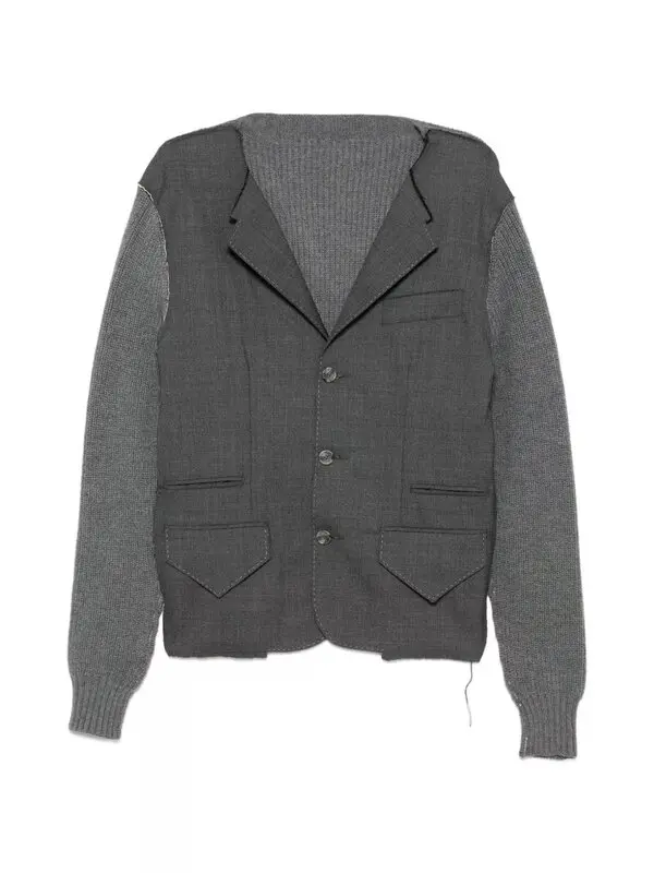 SONIA CARRASCO Panelled Raw-edge Blazer