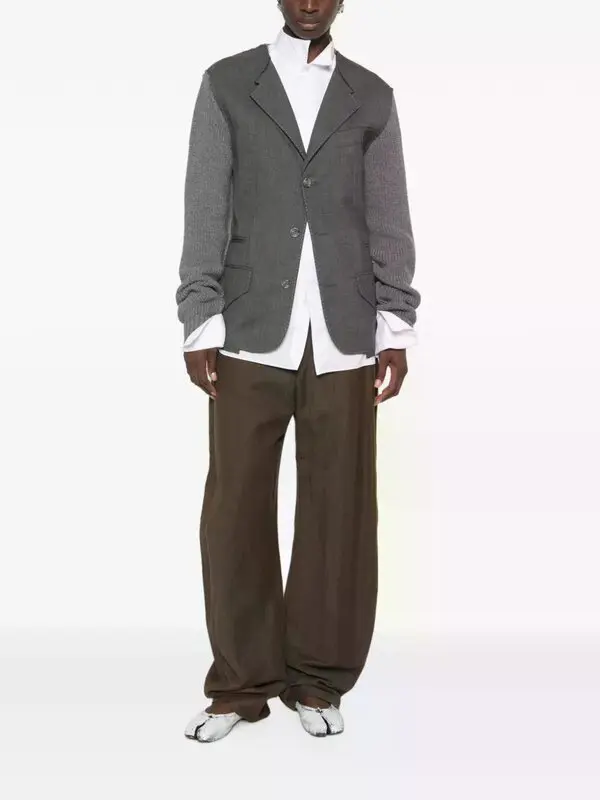 SONIA CARRASCO Panelled Raw-edge Blazer