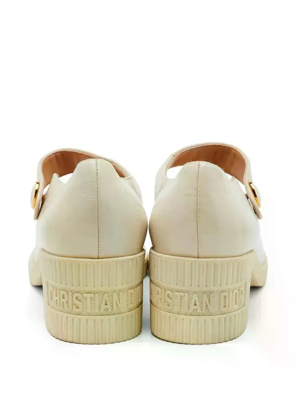 Dior Patent Leather D-doll Mary Jane Pumps - Neutrals