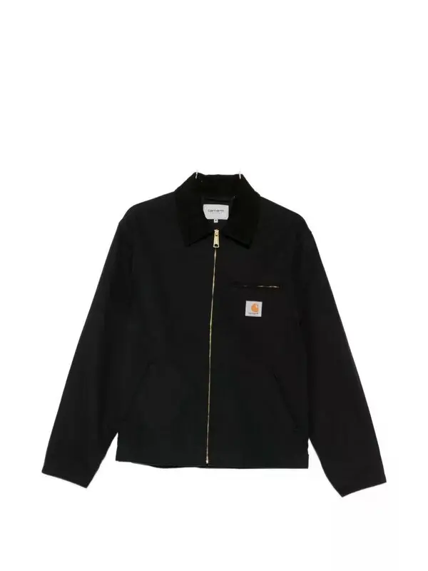 Carhartt Work In Progress Classic Collar Cotton Canvas Jacket - Black
