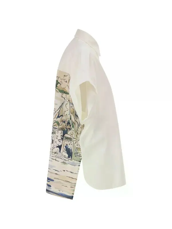 Max Mara Printed Cotton And Silk Shirt