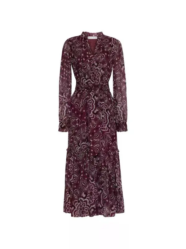 Cara Cara Verity Paisley-print Ruffled Dress
