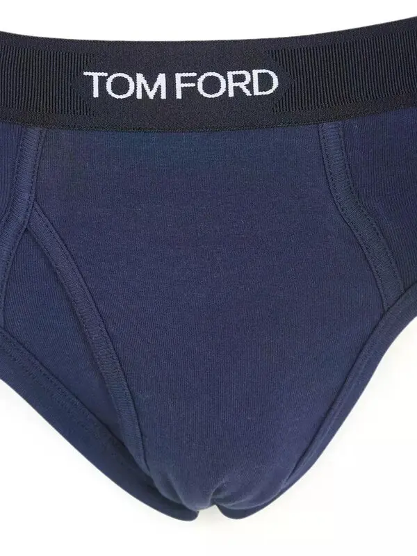 TOM FORD Logo-waistband Cotton Briefs