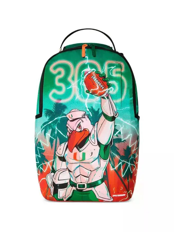 SPRAYGROUND University Of Miami Hurricanes Touchdown Thunder Backpack - Green