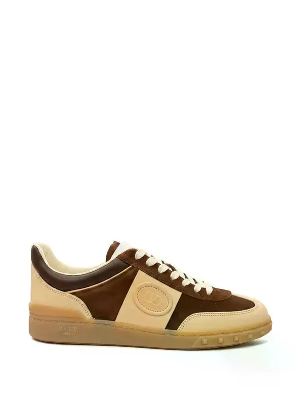Valentino Garavani Vlogo Signature Leather Sneakers - Brown