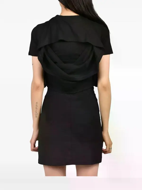 SRVC STUDIO Logo-print Cut-out Mini Dress