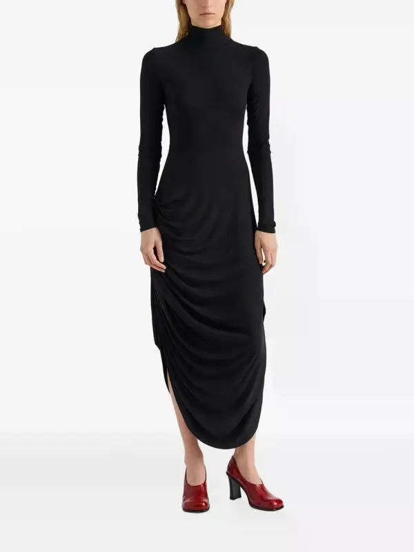 Proenza Schouler White Label Long Imogen Draped-detail Dress