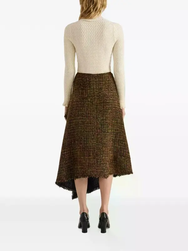 Proenza Schouler White Label Mid Layne Asymmetric Tweed Skirt