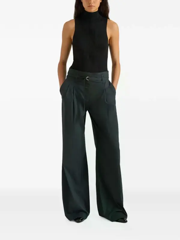 Proenza Schouler White Label Raver Belted Pleated Trousers