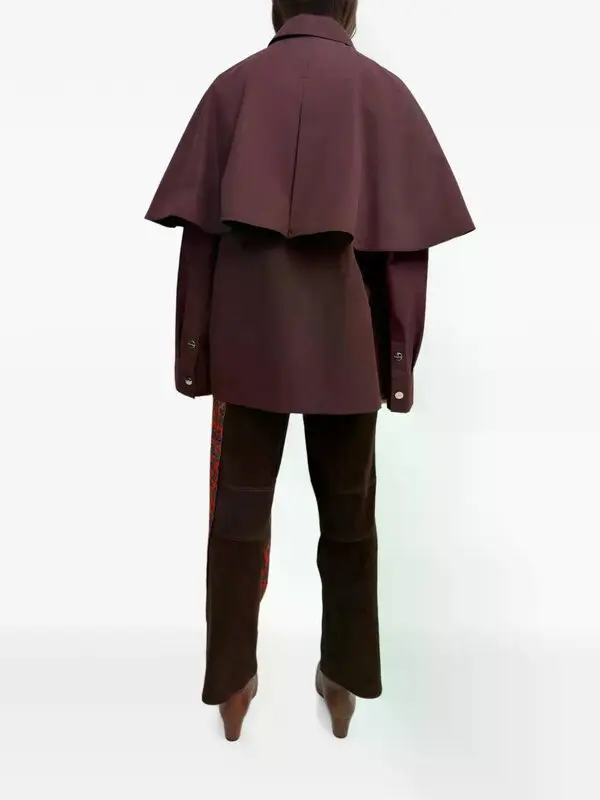 Rodebjer Cape-detail Press-stud Jacket