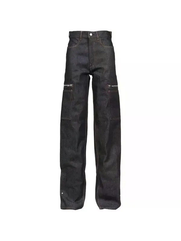 Matthew Williamson Raw Zip-pocket Cargo Pants