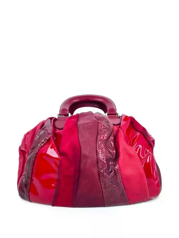 Dolce & Gabbana Snakeskin-accent Top Handle Bag