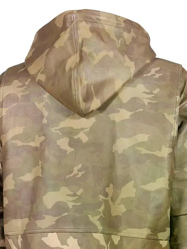 EZR Camouflage-print Lambskin Zip-up Jacket