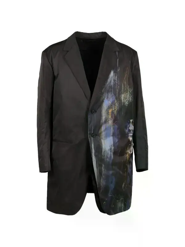 Yohji Yamamoto Graphic-print Reversible Blazer