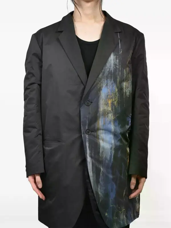 Yohji Yamamoto Graphic-print Reversible Blazer