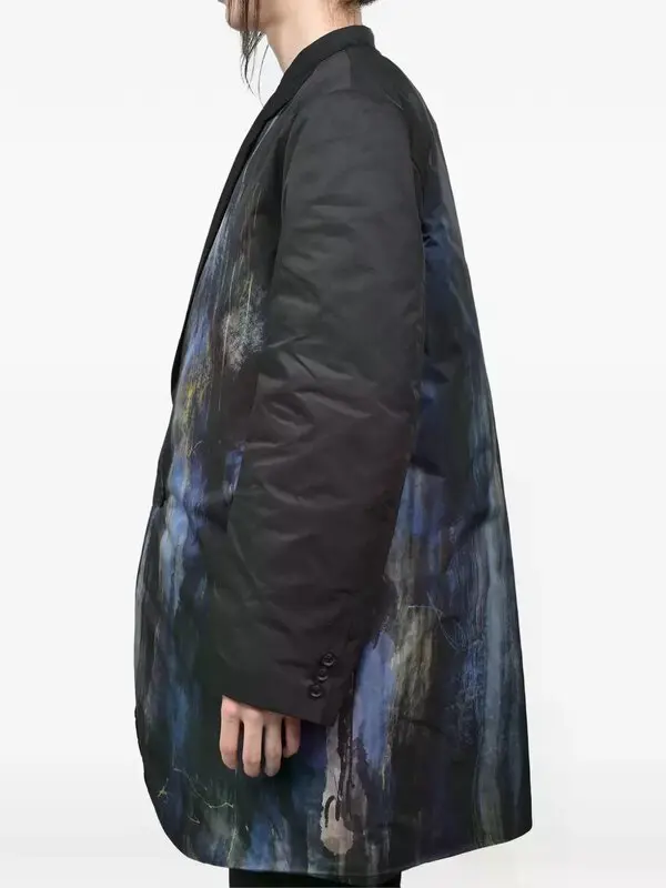 Yohji Yamamoto Graphic-print Reversible Blazer
