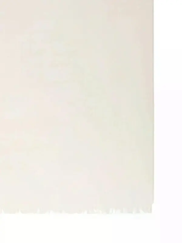 Max Mara Jacquard Wool And Modal Stole White - Neutrals