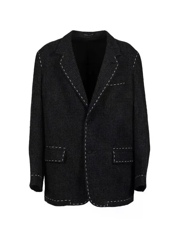 Y’s Houndstooth Hand-stitched Blazer