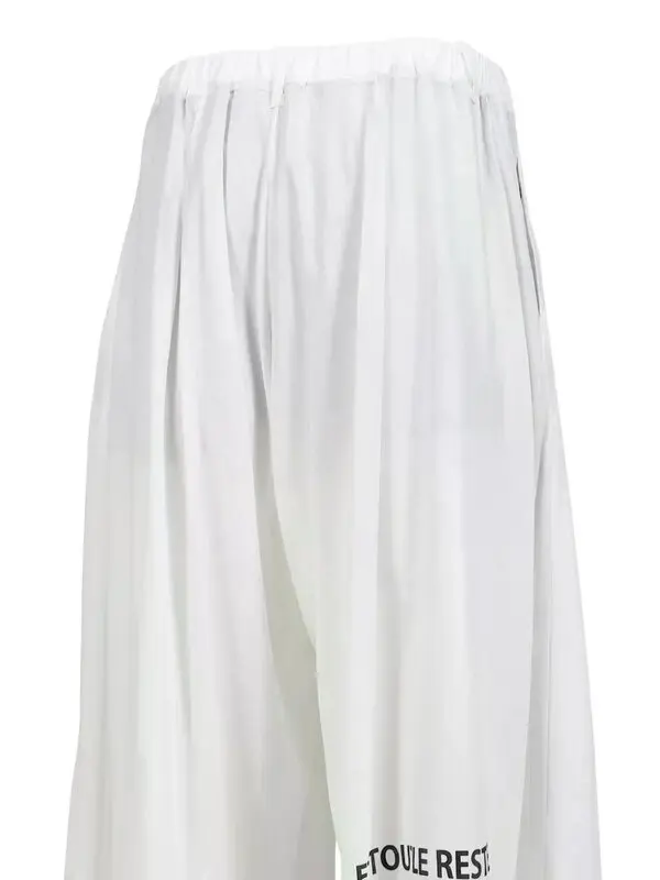 Yohji Yamamoto Message-print Pleated Shorts