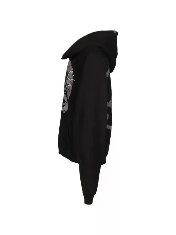 CHITO Graphic-print Zip-up Hoodie