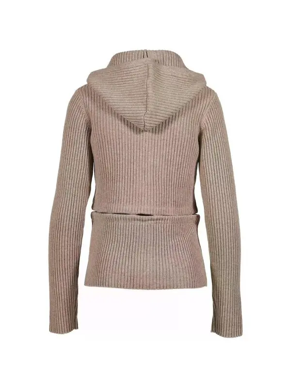 HELIOT EMIL Refracta Ribbed-knit Cardigan