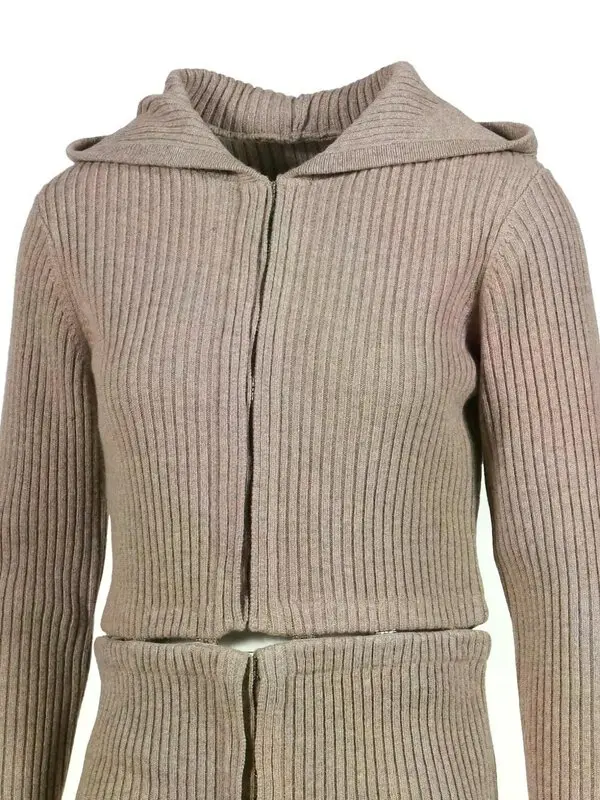 HELIOT EMIL Refracta Ribbed-knit Cardigan