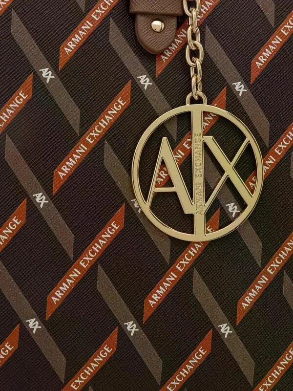 Armani Exchange Logo-print Monogram Tote Bag