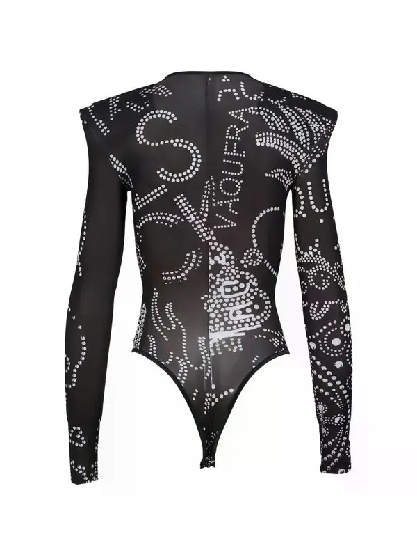 Vaquera Printed Shoulder-pad Bodysuit