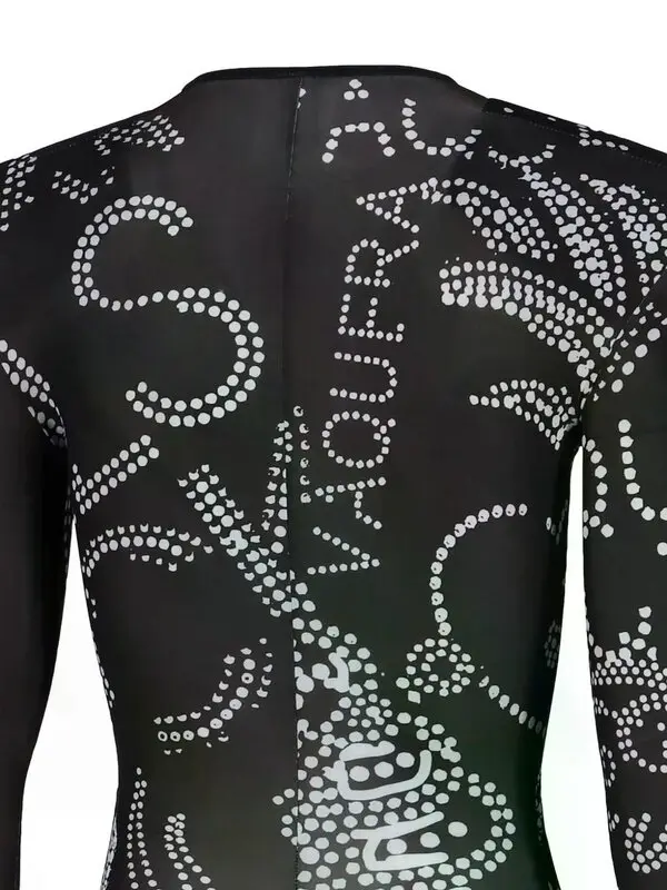 Vaquera Printed Shoulder-pad Bodysuit
