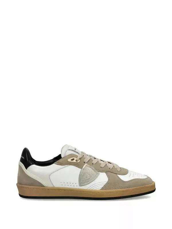 Philippe Model Panelled Leather Sneakers - White