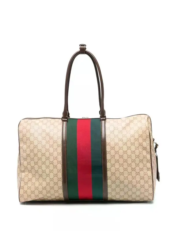 Gucci Medium Gg Duffle Bag With Web