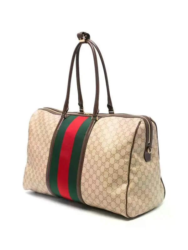 Gucci Medium Gg Duffle Bag With Web