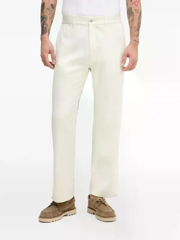 Sisley Elasticated-waist Straight-leg Trousers