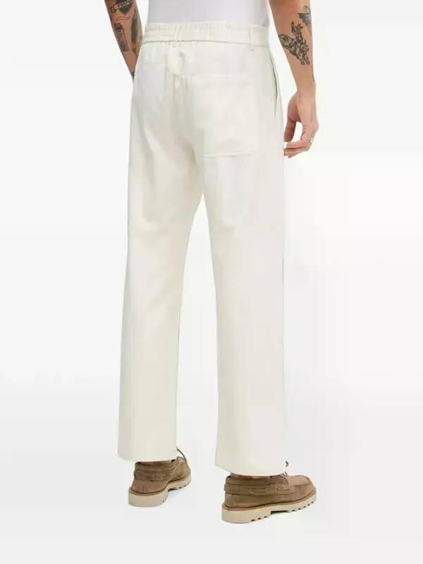 Sisley Elasticated-waist Straight-leg Trousers
