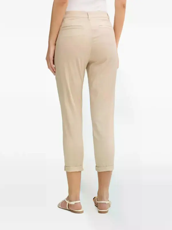 Sisley Cropped Turn-up Trousers